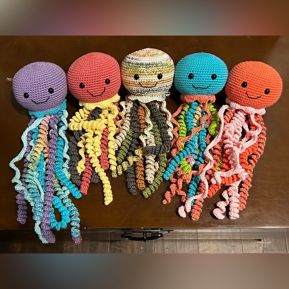Toys | Crochet Octopus Crochet Jellyfish Plushie Octopus Infant Toddler ...